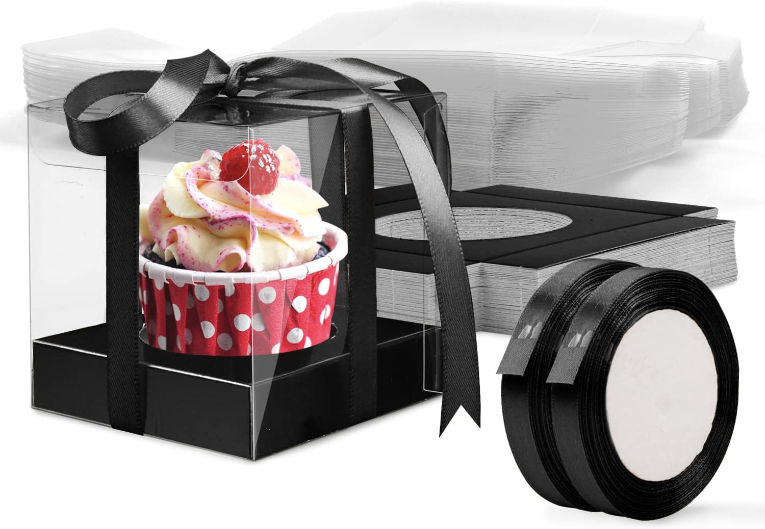 Amazon.com: Cupcake Boxes,50 Pack Individual Cupcake Boxes Single ...