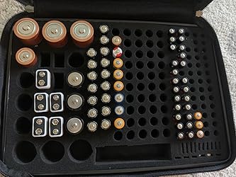 Amazon.com: Fireproof Battery Organizer Storage Case Waterproof ...