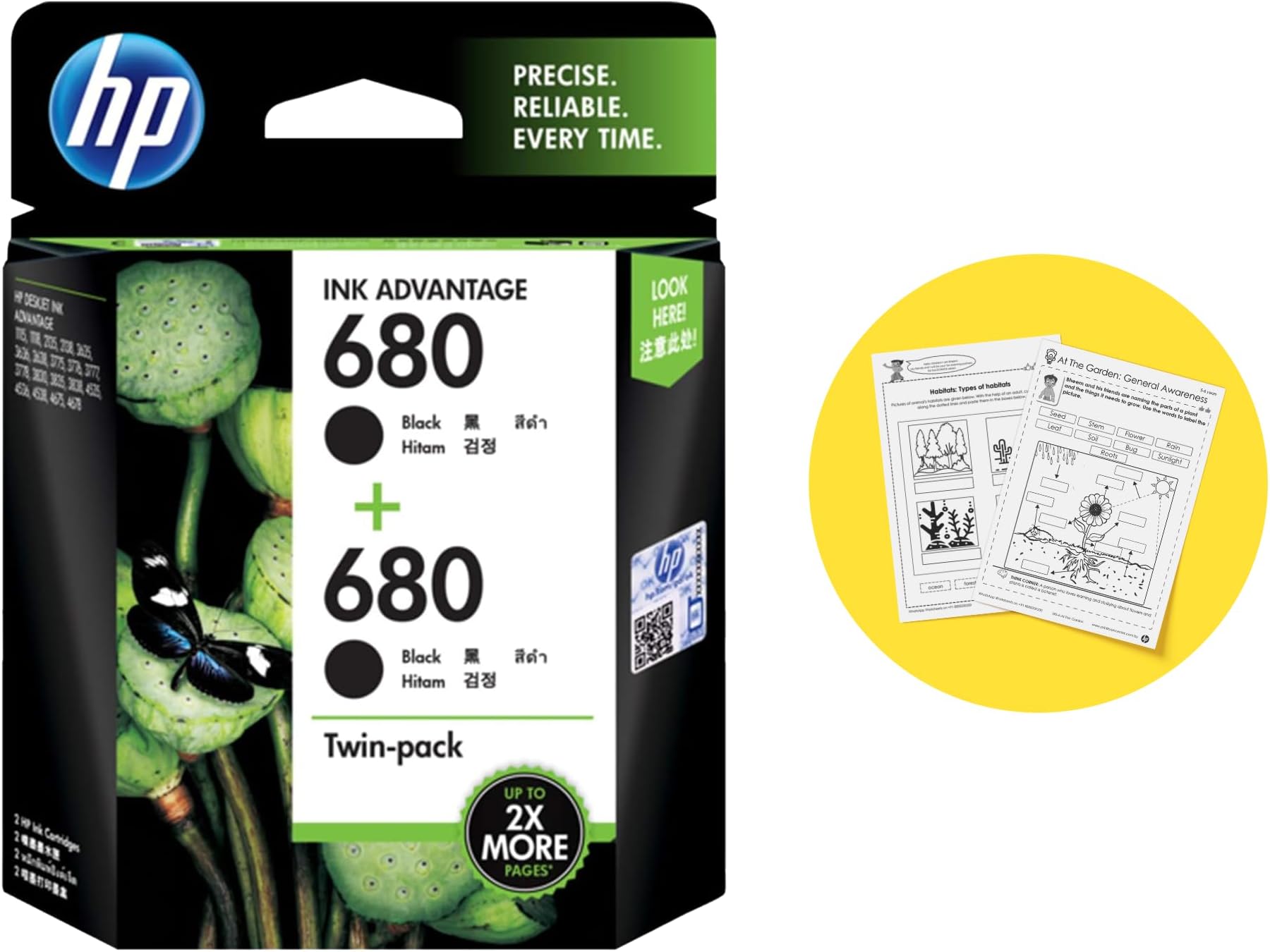HP 680 Original Ink Advantage Cartridge (Black) : Amazon.in: Computers ...