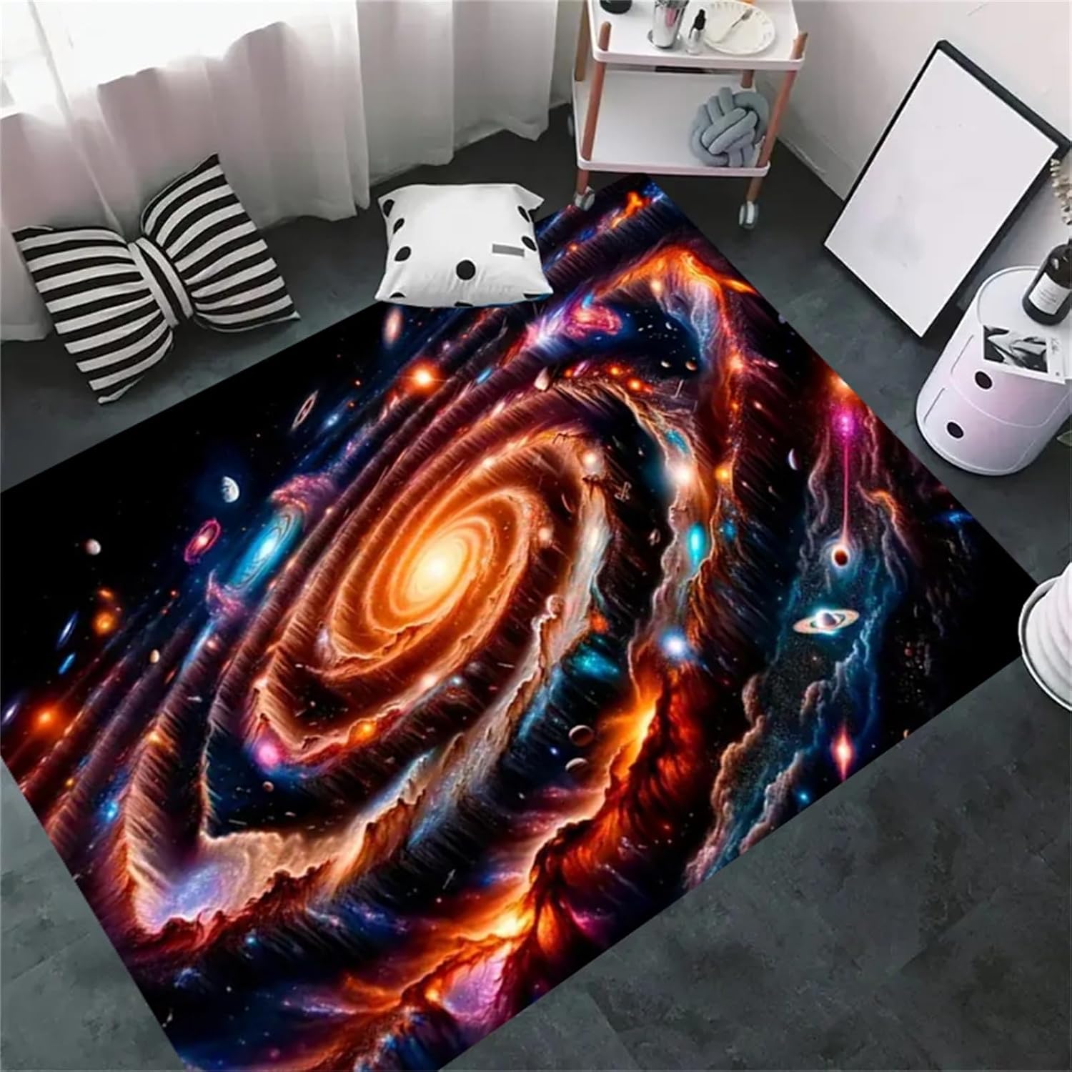 Amazon.com: Universe Outer Space Rugs,4x6ft,Galaxy Planet Printed Throw ...