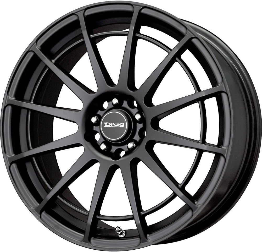 Amazon.com: Drag DR-42 Flat Black Wheel (18x8"/5x100mm) : Automotive
