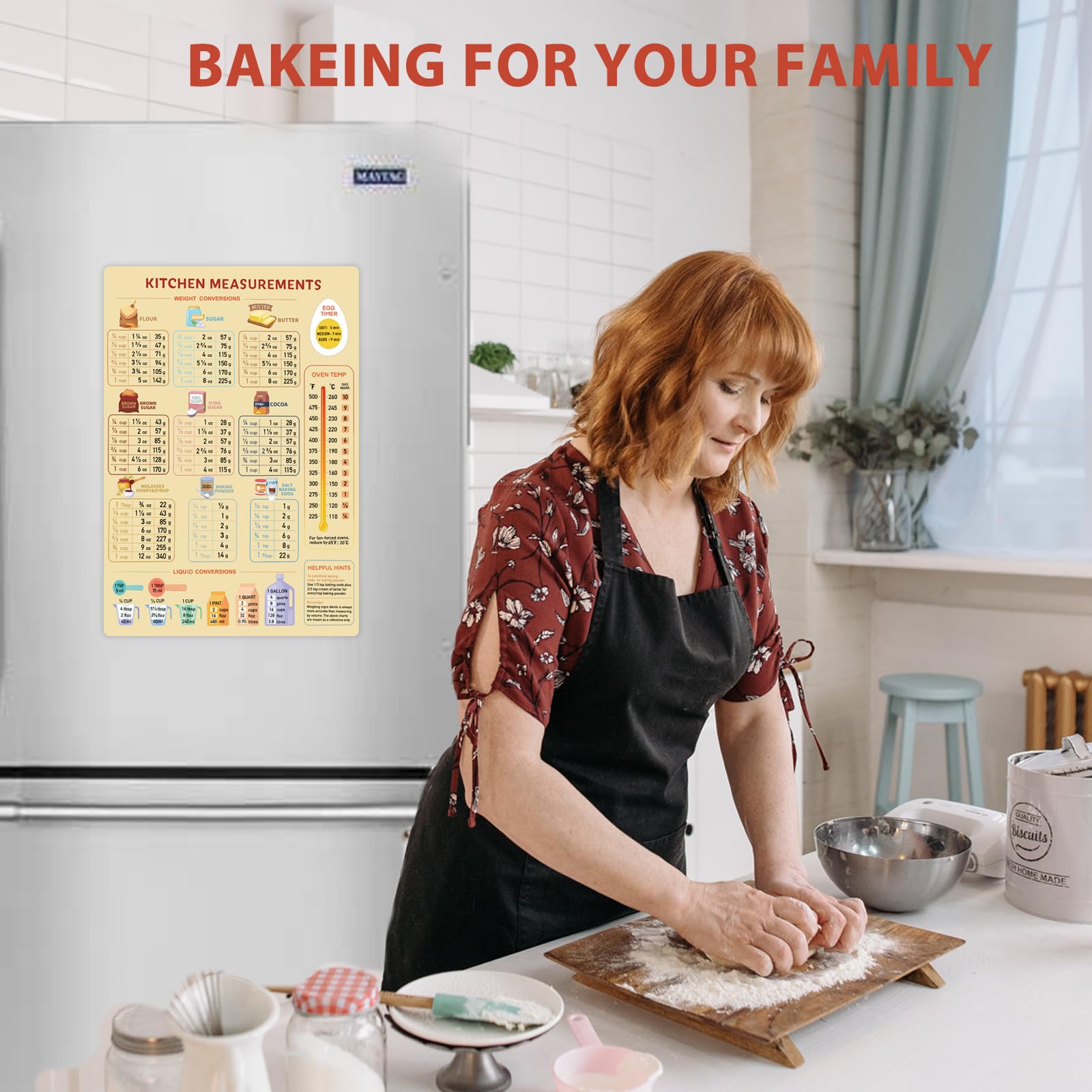 Snapklik.com : Eeyaniy Large Font Kitchen Conversion Chart Magnet Easy ...