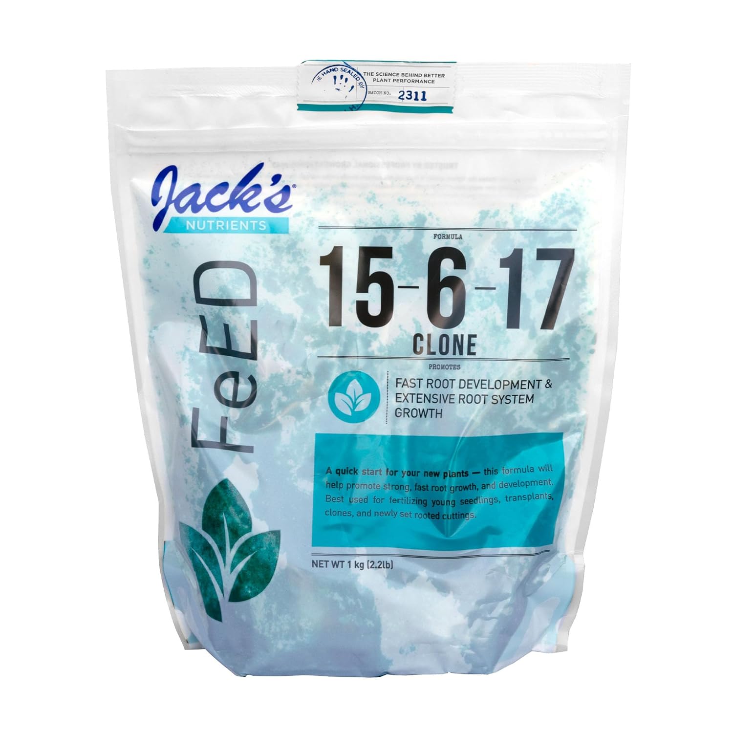 Amazon.com : Jack's Nutrients 15-6-17 Clone Water-Soluble Fertilizer for Fast Root Development ...