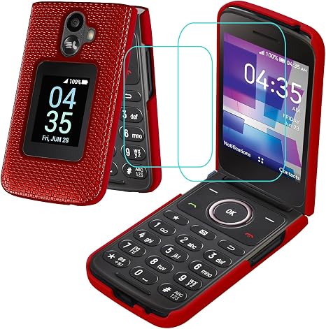 Amazon.com: Case with 2* Screen Protector for TCL Flip Plus 4058L/TCL ...