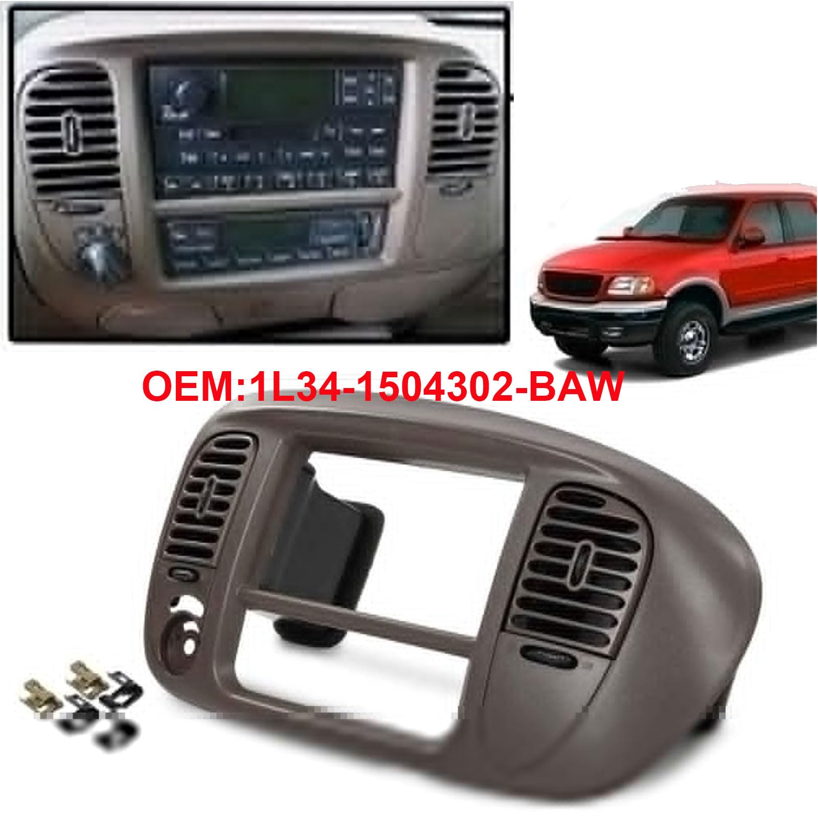 Snapklik.com : Center Dash Radio Panel Bezel Compatible