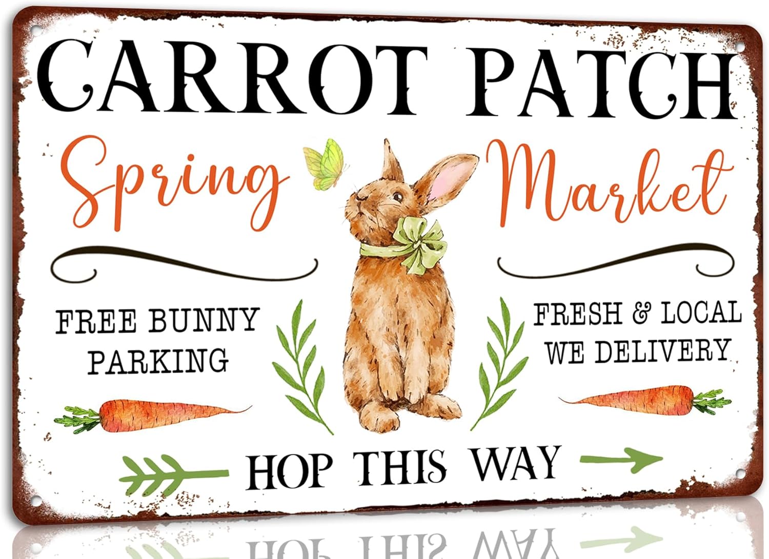 Amazon.com: Carrot Patch Spring Market Metal Tin Sign Retro Vintage ...