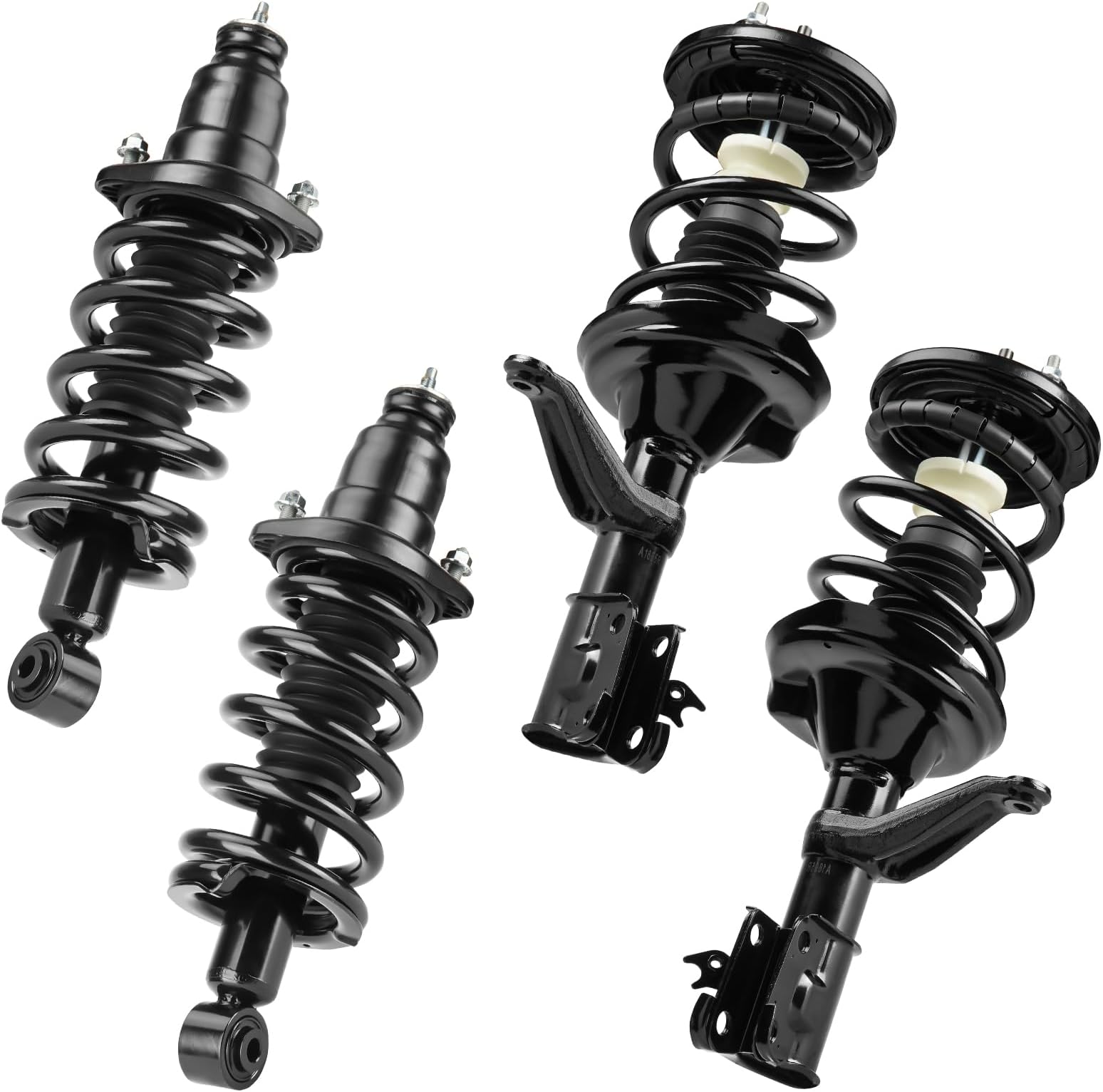 Amazon.com: Complete Front and Rear Coil Spring Strut Shock Absorber ...