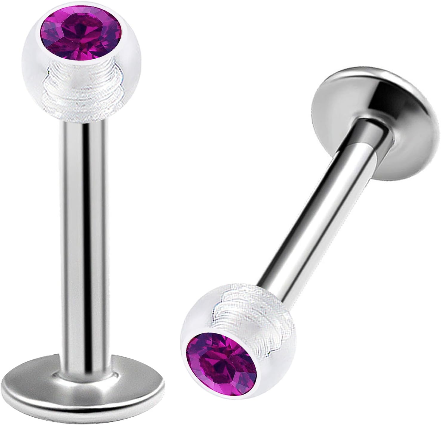 bodyjewellery 2pcs 16g Lip Jewelry Labret Cartilage Tragus Helix ...