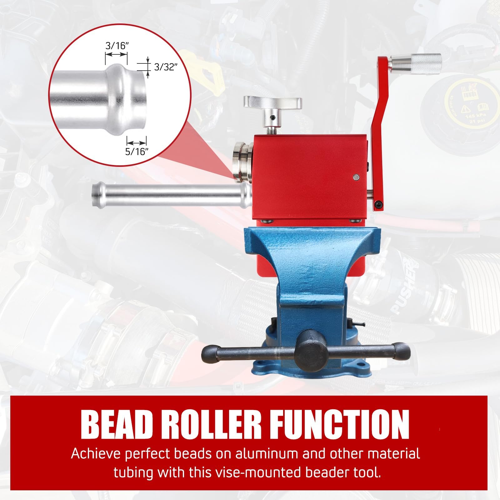 Snapklik.com : Dexepe Tube Pipe Tubing Beader Tool Bead Roller For 5/8 ...