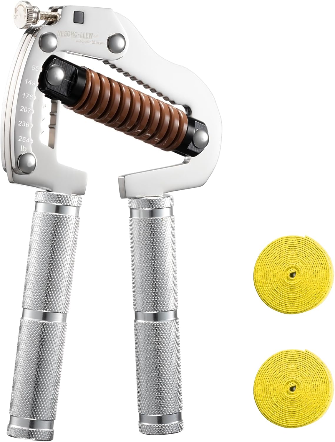 Amazon.com: NESOHC-LLEW Adjustable Grip Strength Trainer: Premium 304 ...