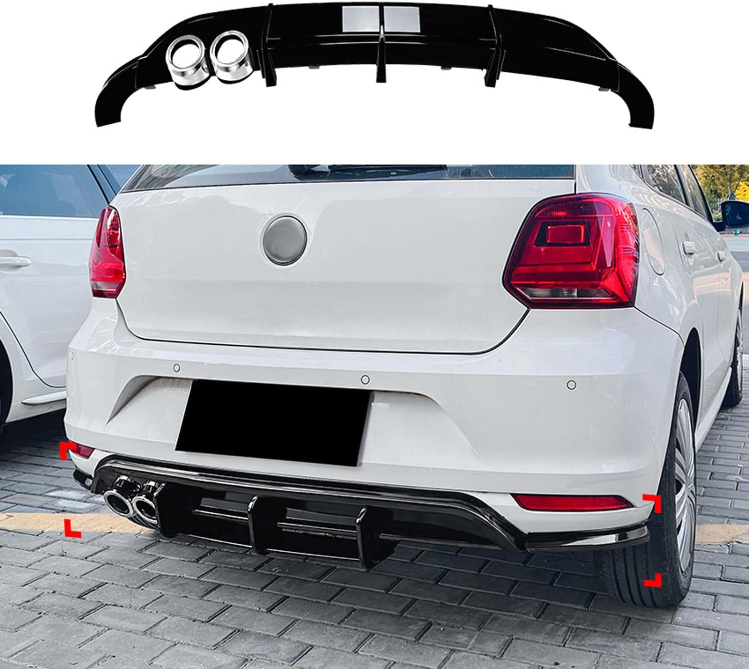 Amazon.com: HDirect Auto Rear Bumper Diffuser Lip,Rear Diffuser,Car ...