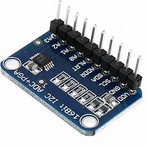 Amazon.com: ADC Board, ADC Board 16-Bit I2C ADS1115 2.0v to 5.5v Analog ...