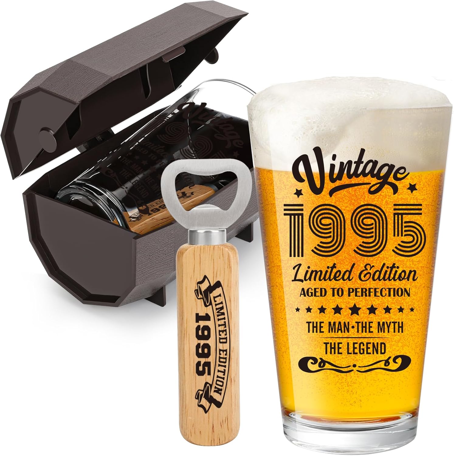 Amazon.com | Henghere 30th Birthday Gifts For Men, Vintage 1995 Beer ...