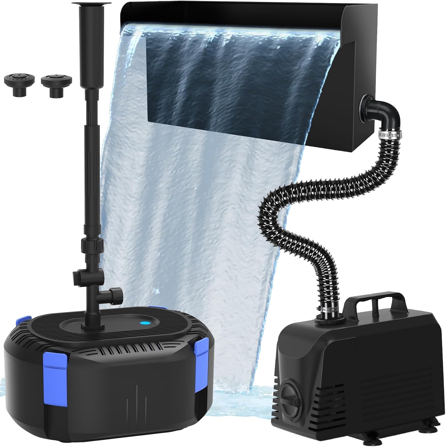 Amazon.com: AquaMiracle All-in-1 Pond Waterfall Kit & All-in-1 Pond ...