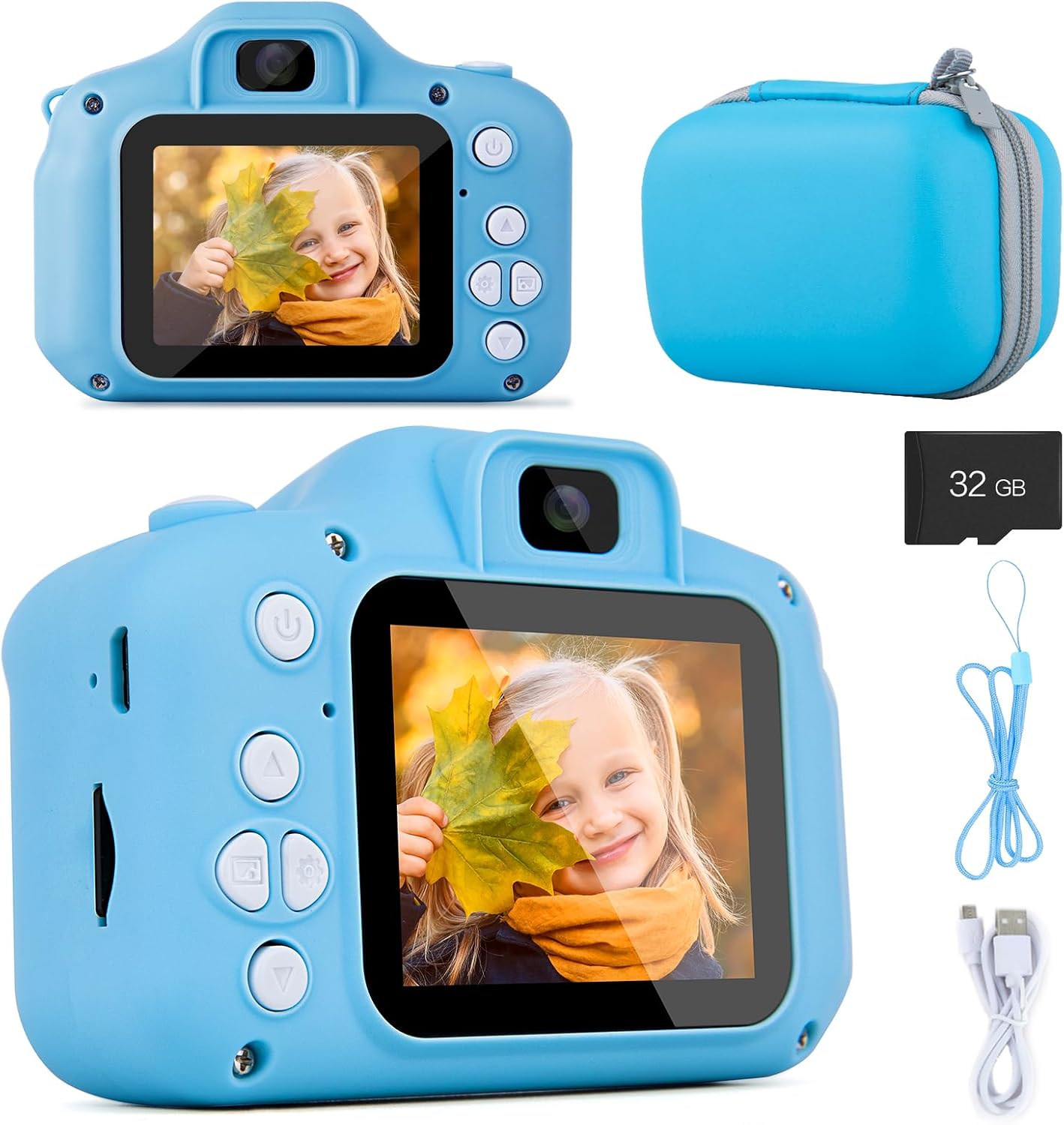 Macchina Fotografica Bambini - 1080P Mini Ricaricabile Fotocamera ...
