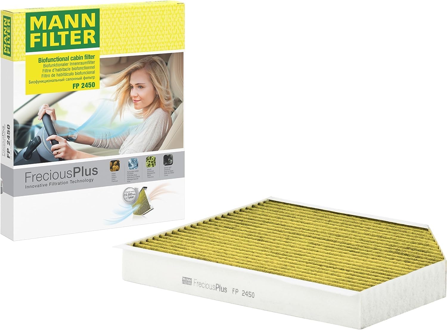 Amazon | マンフィルター(MANN FILTER) エアコンフィルター CUK2450 | エアコンフィルター | 車＆バイク