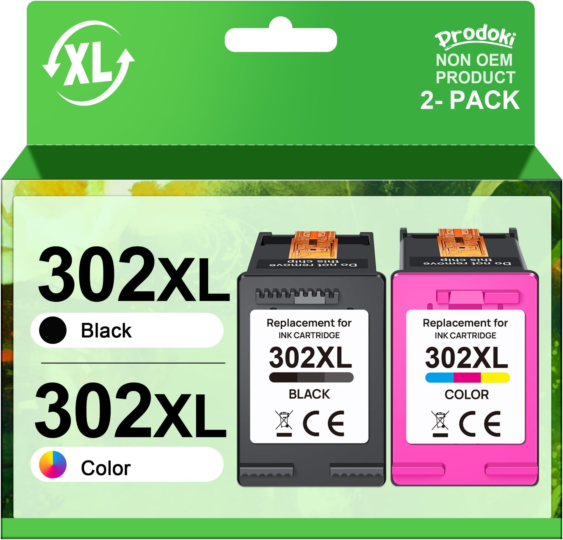 HP 302 Pack de 2 cartouches d'encre, noire et Cyan, Magenta, Jaune ...