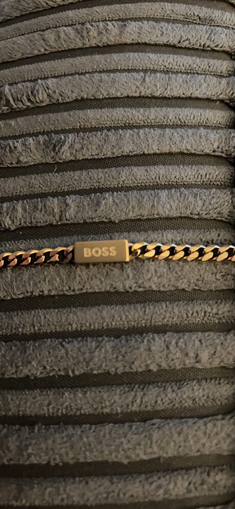 BOSS Jewelry Men's Chain for HIM Collection Chain Necklace in Yellow ...
