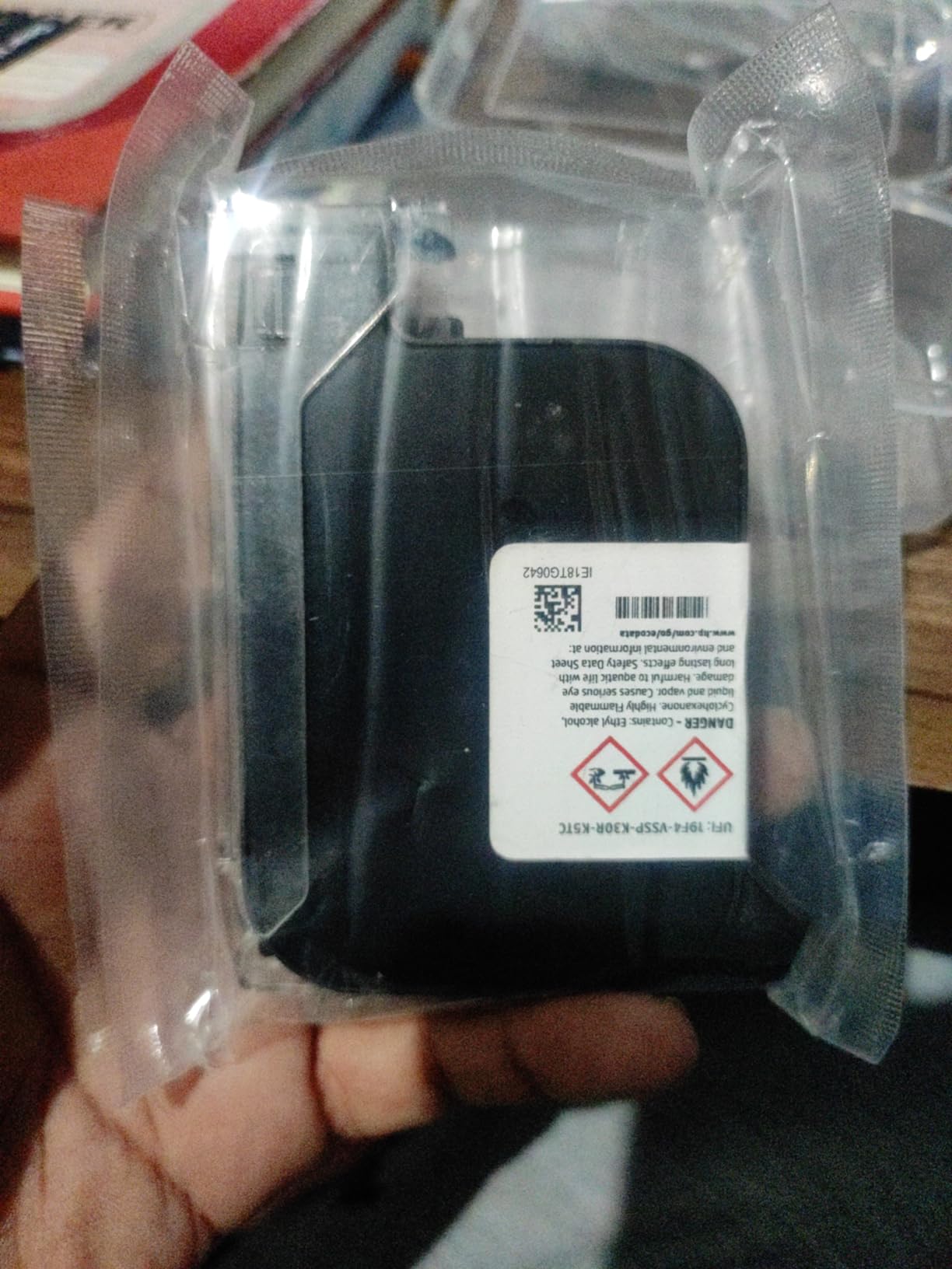 VERENA B3F58B/2580 Solvent Black Ink Cartridge Compatible for Handheld ...