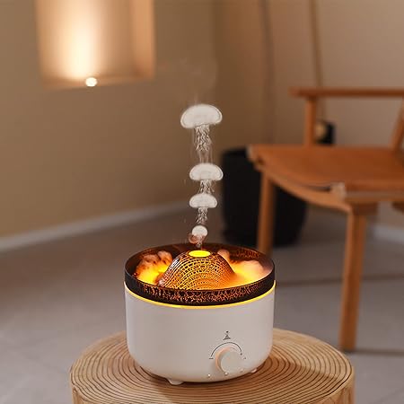 Amazon.com: YALEDI Volcano Flame Diffuser, Aromatherapy Essential Oil ...