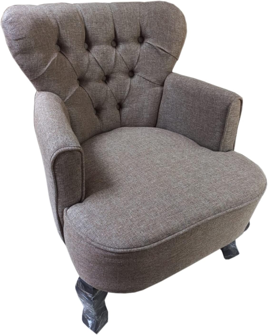 Dareka Sillón Sofá Doble Capitoneado Vintage Madera Pino Premium ...