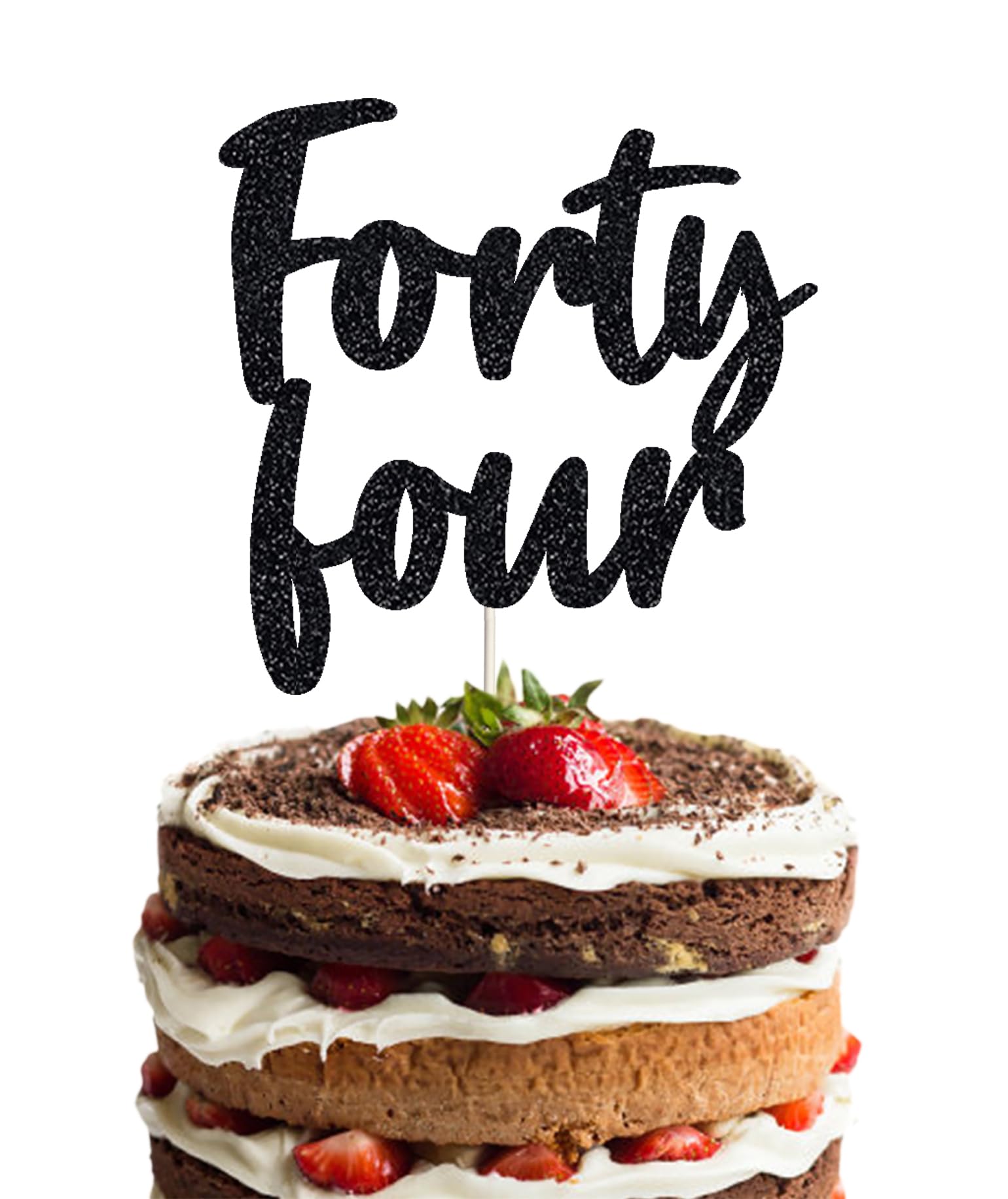 Snapklik.com : Happy 44th Birthday Cake Topper Forty Four Birthday Cake ...