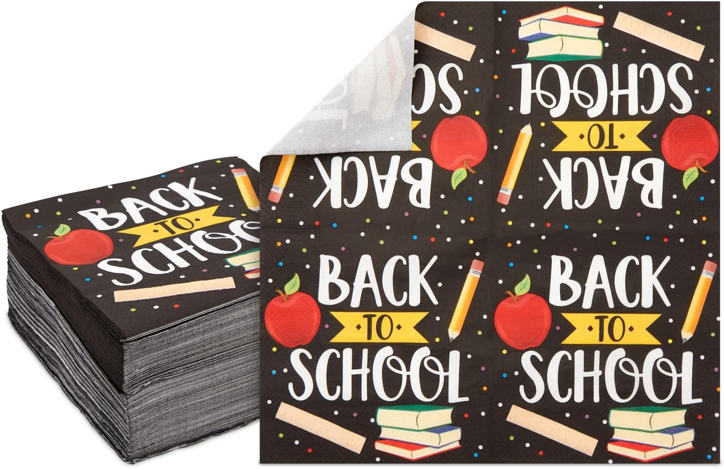 Amazon.com: 100 Pack Back to School Napkins for Classroom Party ...
