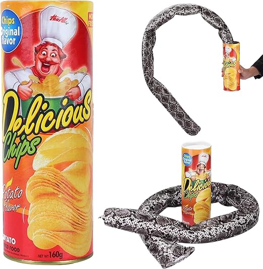 Scherzartikel Kartoffelchips Schlange, Neuheit Schlange Trick Spielzeug ...