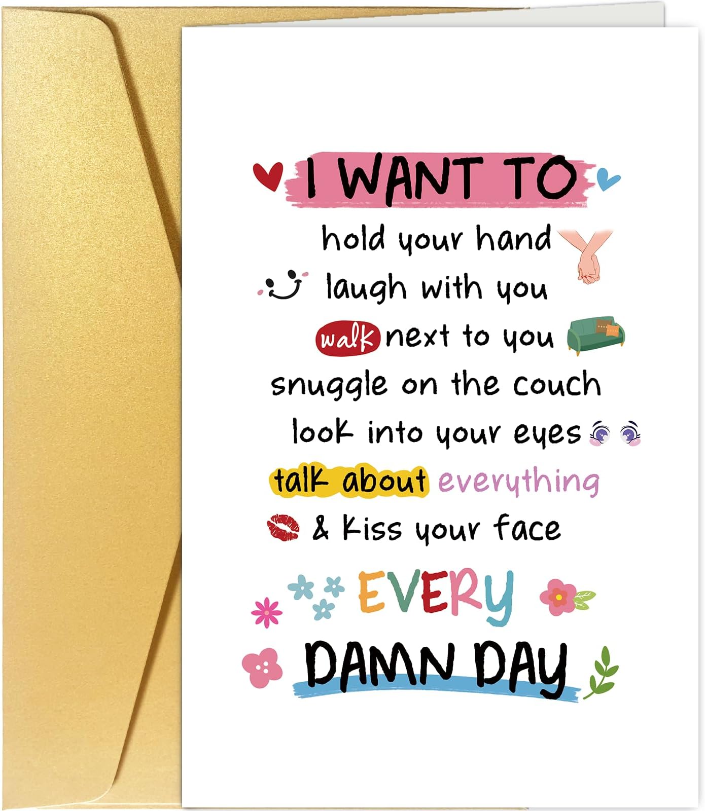 Amazon.com : Spercy Long Distance Relationship Card, Valentines Day ...