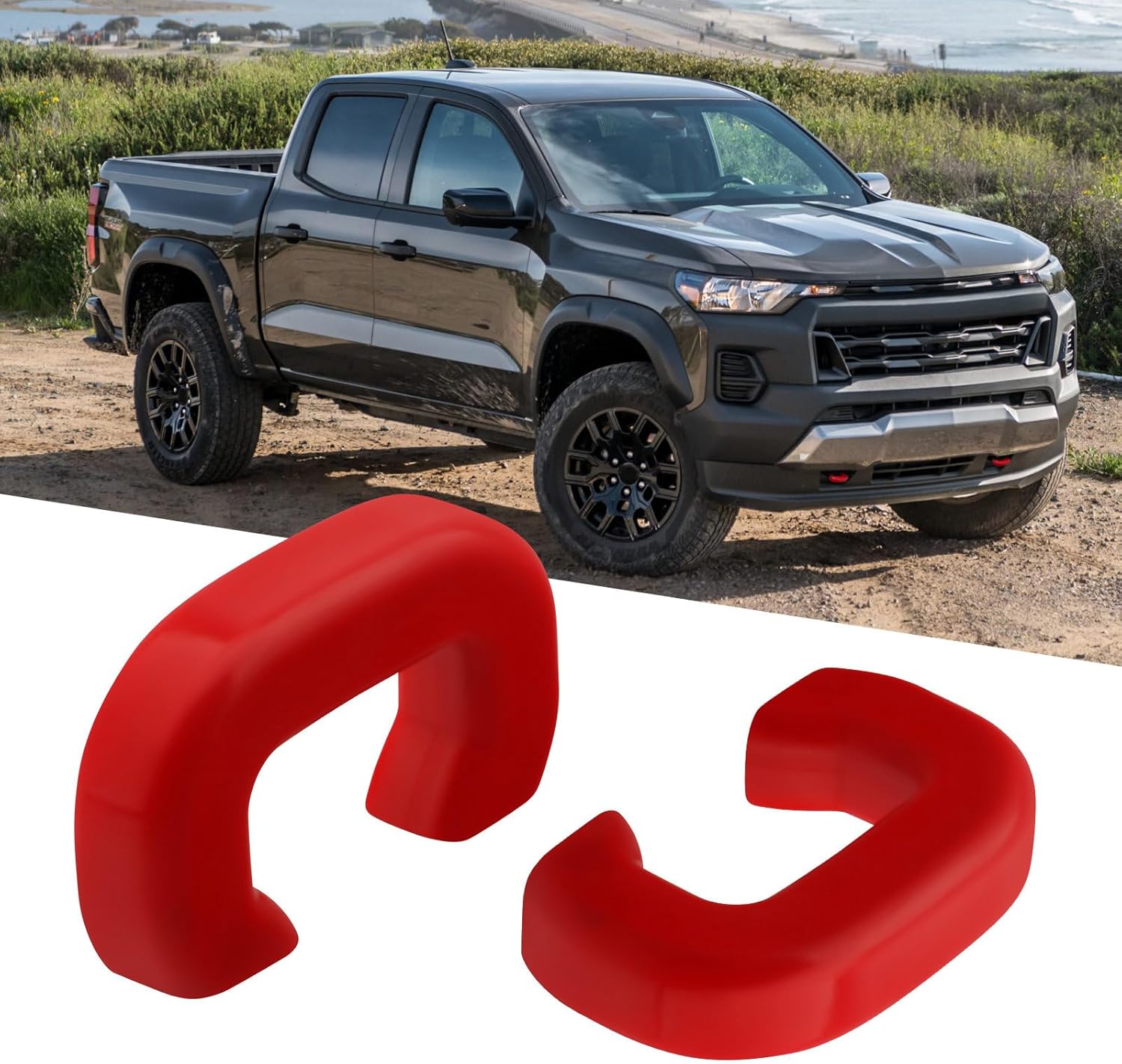 Amazon.com: TECHPICCO Front Tow Hooks Covers Only for Colorado Z71 ZR2 ...