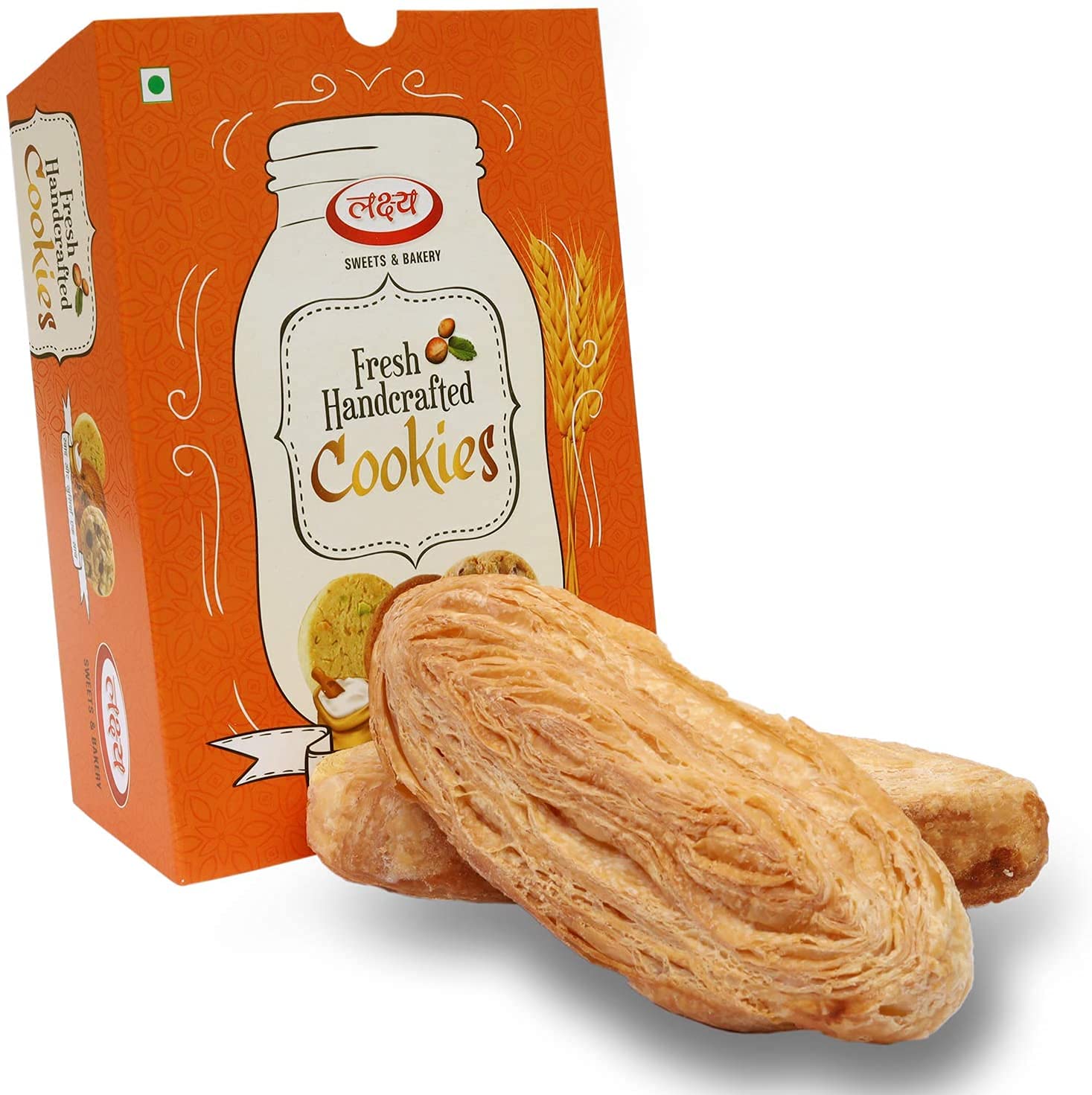 Lakshya Fan Khari Crunchy Tea Time Snack Biscuits (Pack of 2, 500gms ...