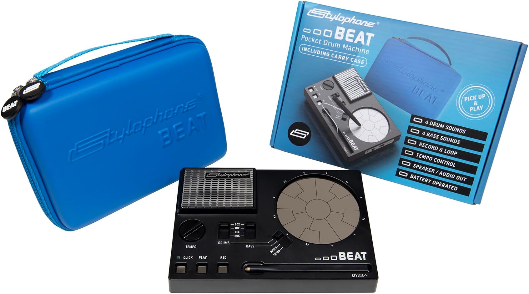 Amazon.com: Stylophone Beat Including Carry Case - Compact Stylus Drum ...