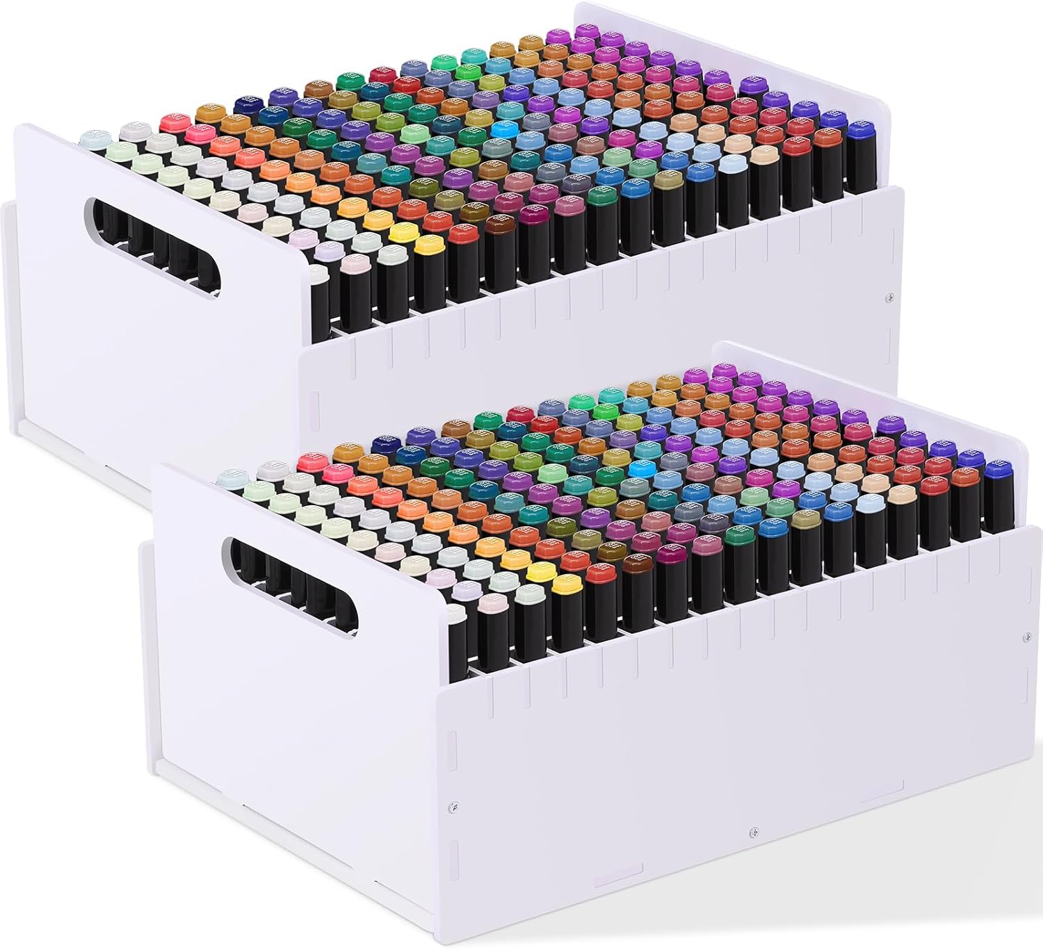 Amazon.com: Sunnychicc Marker Pen Organizer Holder, Art Marker Storage ...