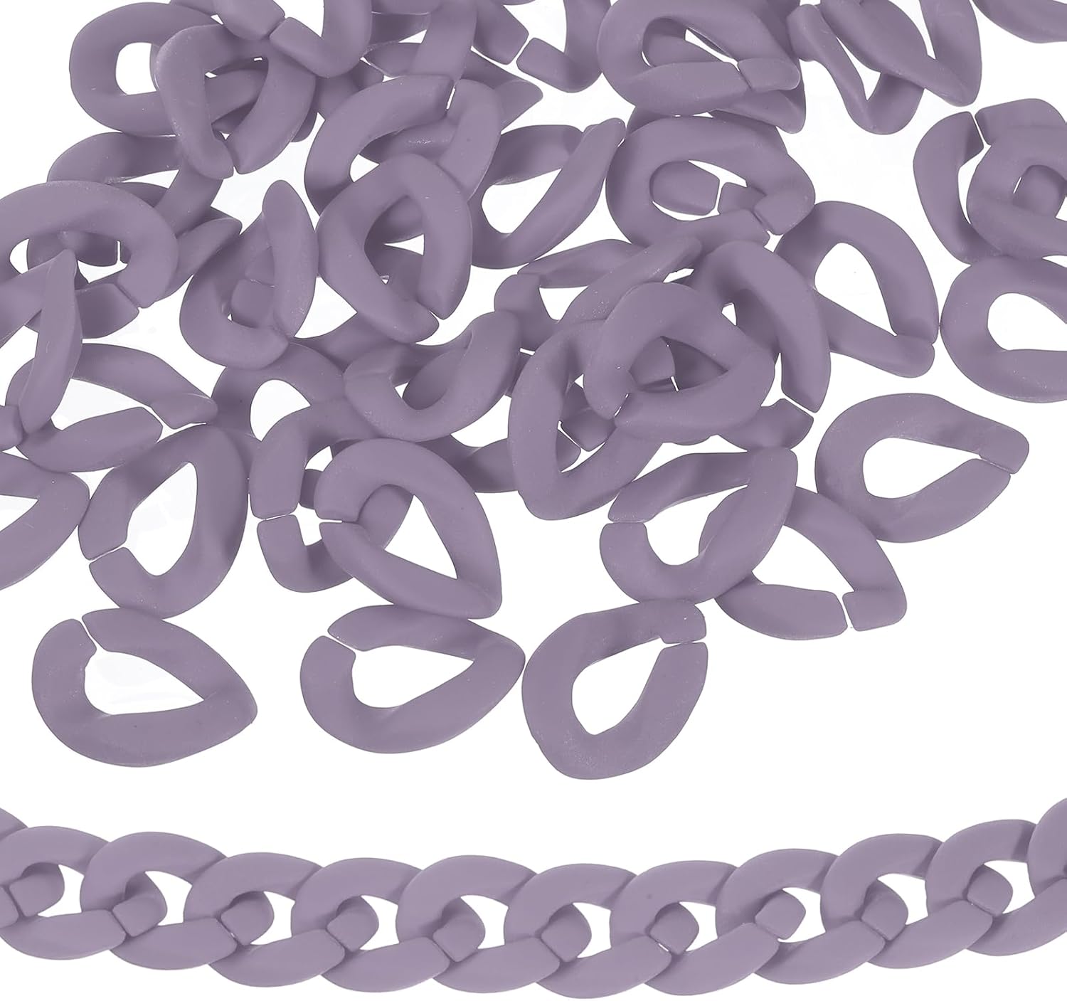Amazon.com: uxcell 50Pcs Acrylic Linking Chain Rings, 23mm Plastic ...