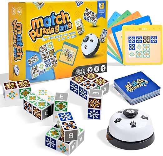 Amazon.com: Wooden Match Puzzle Game Popular Board Games for Family ...