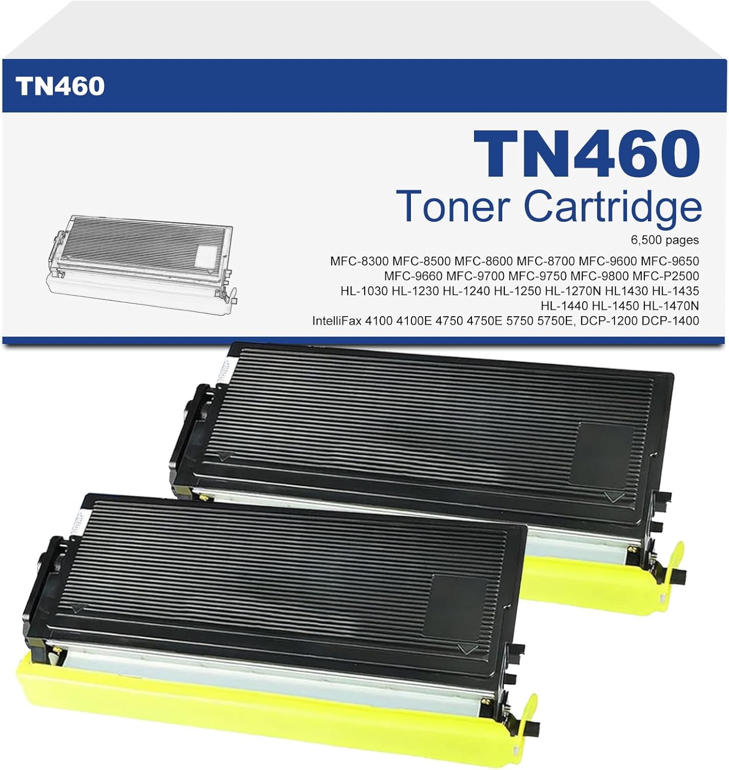 Amazon.com: TN460 Black Toner Cartridge Replacement for Brother TN-460 ...