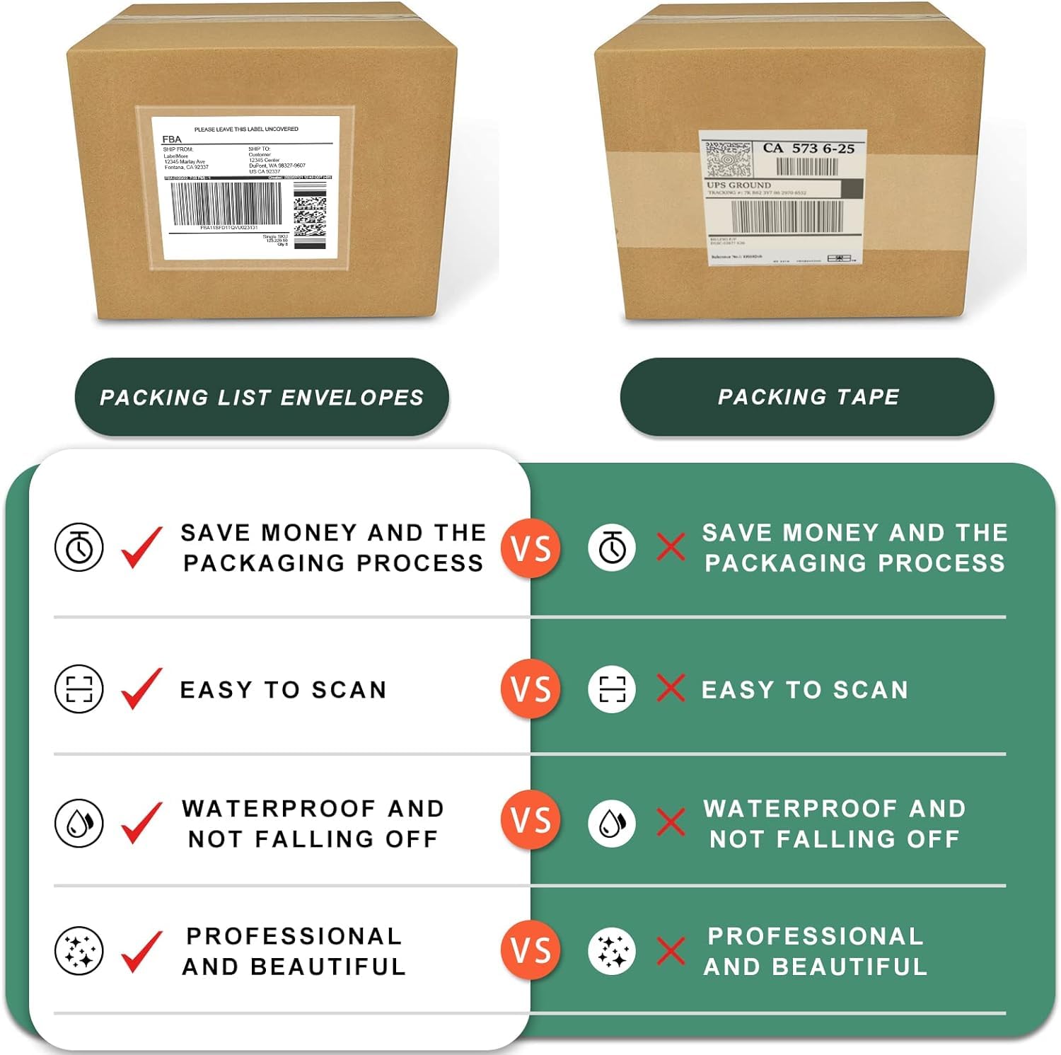 Snapklik.com : Tapsin Packing List Pouches 4.5 X 5.5, Shipping Label ...