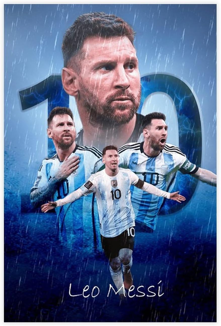 Amazon.com: Lionel Poster Messi 11 Canvas Poster Wall Art Print ...
