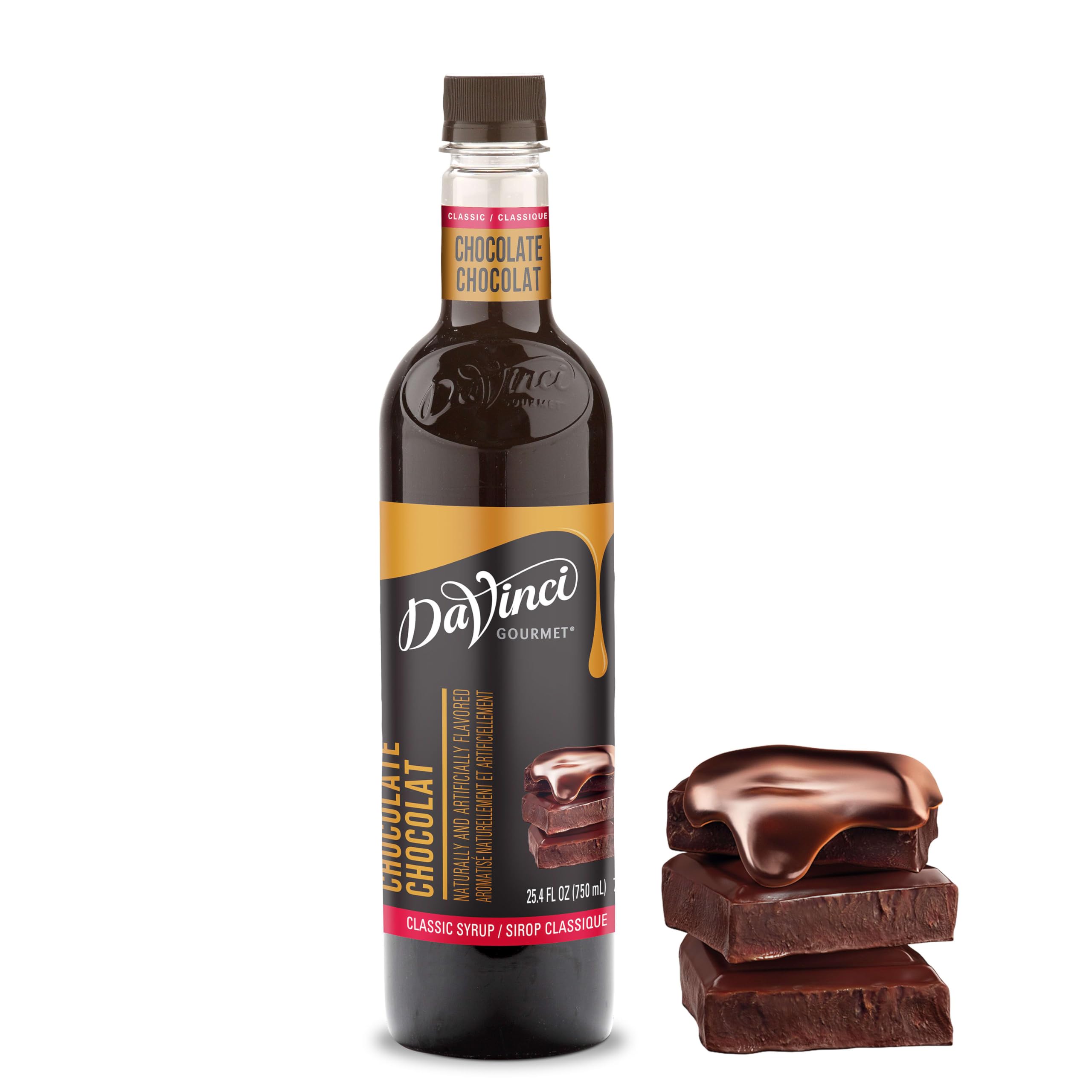 Amazon.com: DaVinci Gourmet Classic Chocolate Syrup, 25.4 Fluid Ounces ...