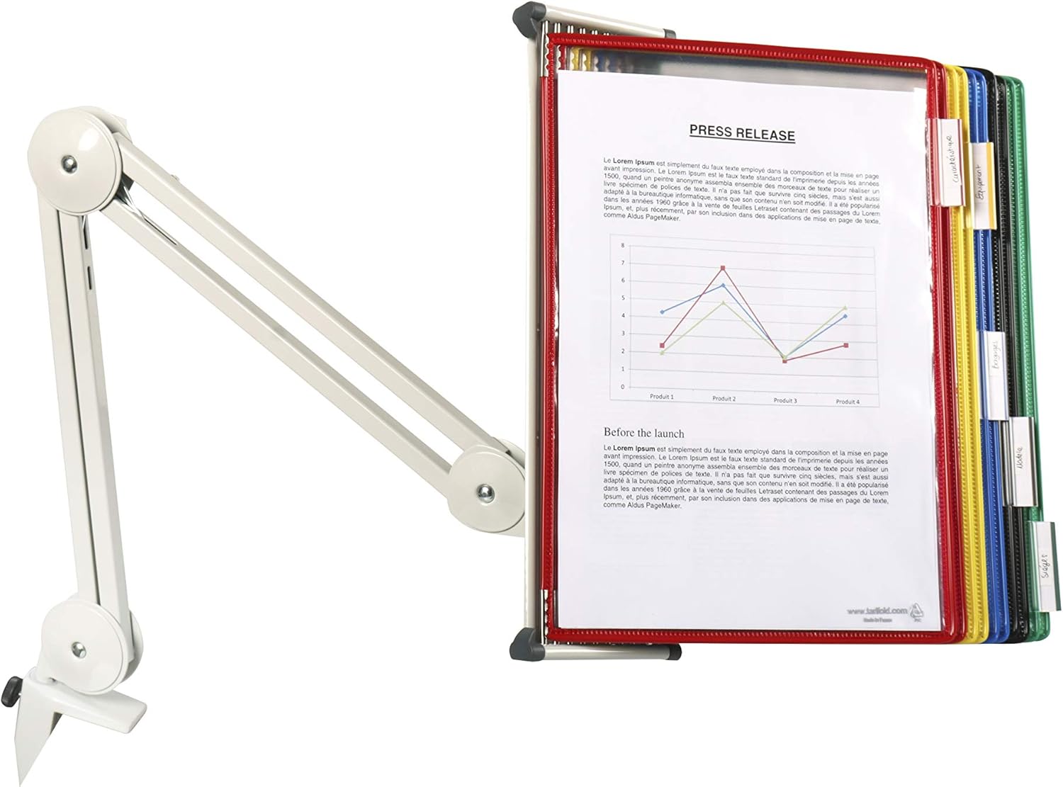 Tarifold 580101 Office Swing Arm Desk-mounted Ergonomic Adjustable for ...