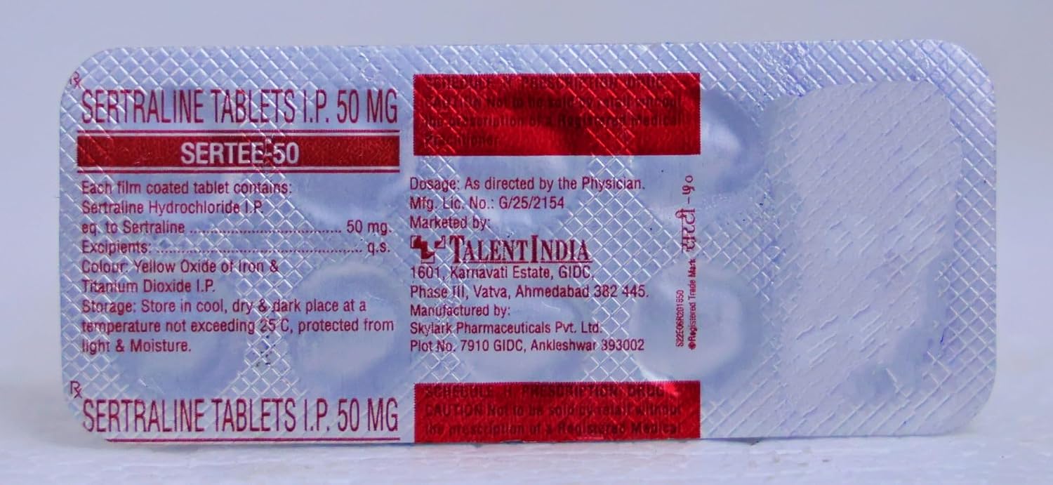 SERTEE 50MG - Strip of 10 Tablets : Amazon.in: Fashion