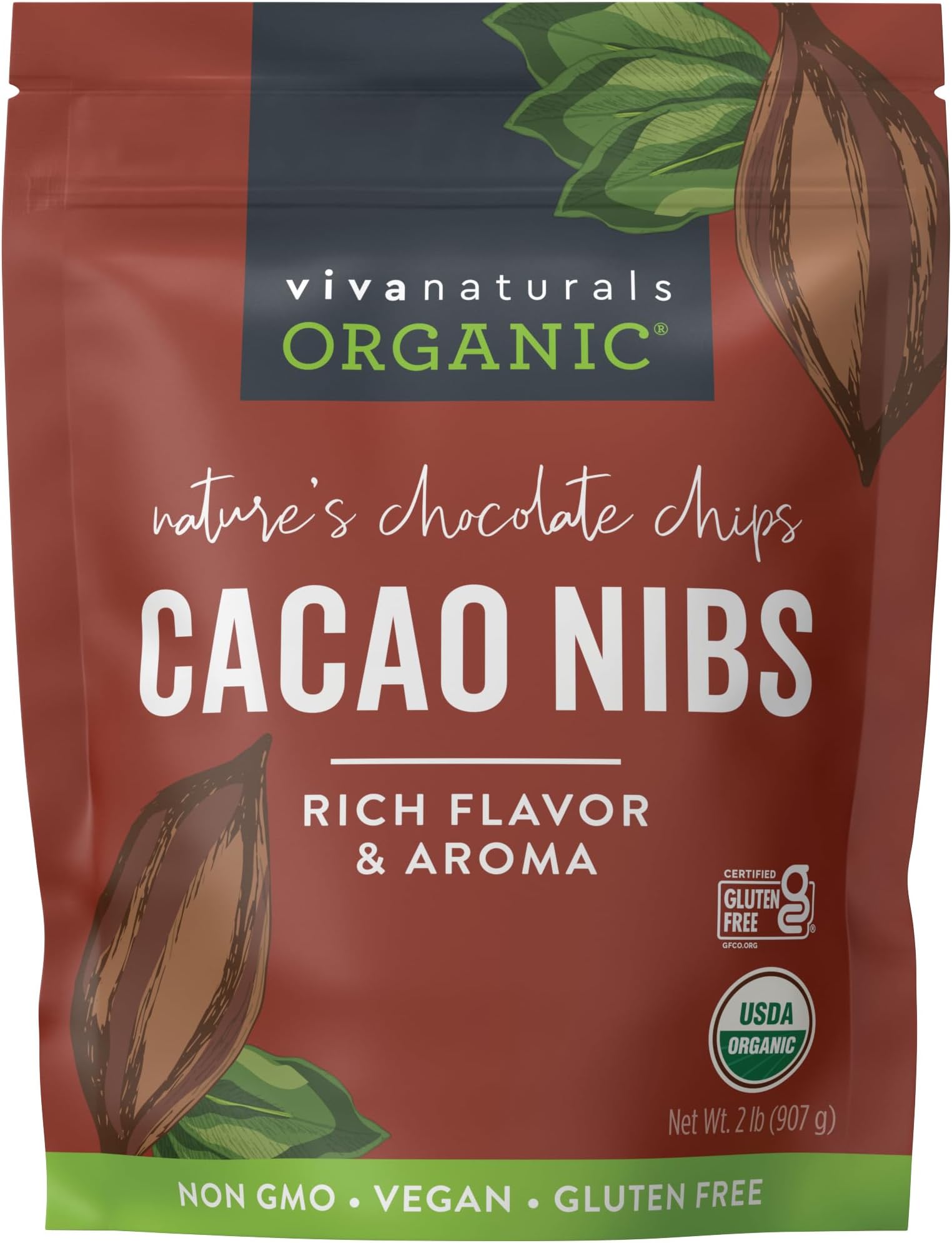 Amazon.com : Volupta Organic & Fair Trade Unsweetened Super Food Cacao ...