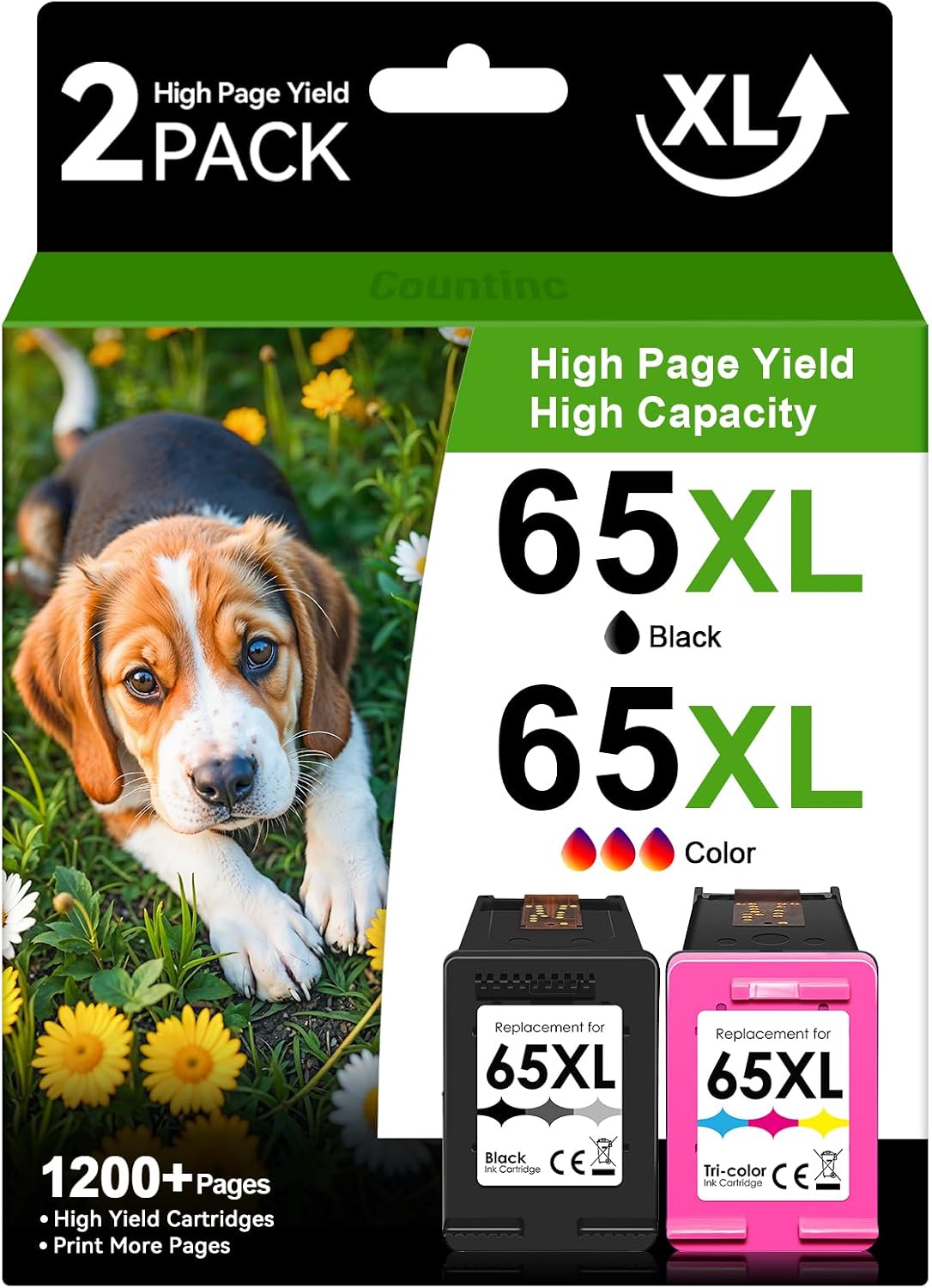 Amazon.com: Countinc 65XL Ink Cartridge Combo Pack Compatible for HP ...