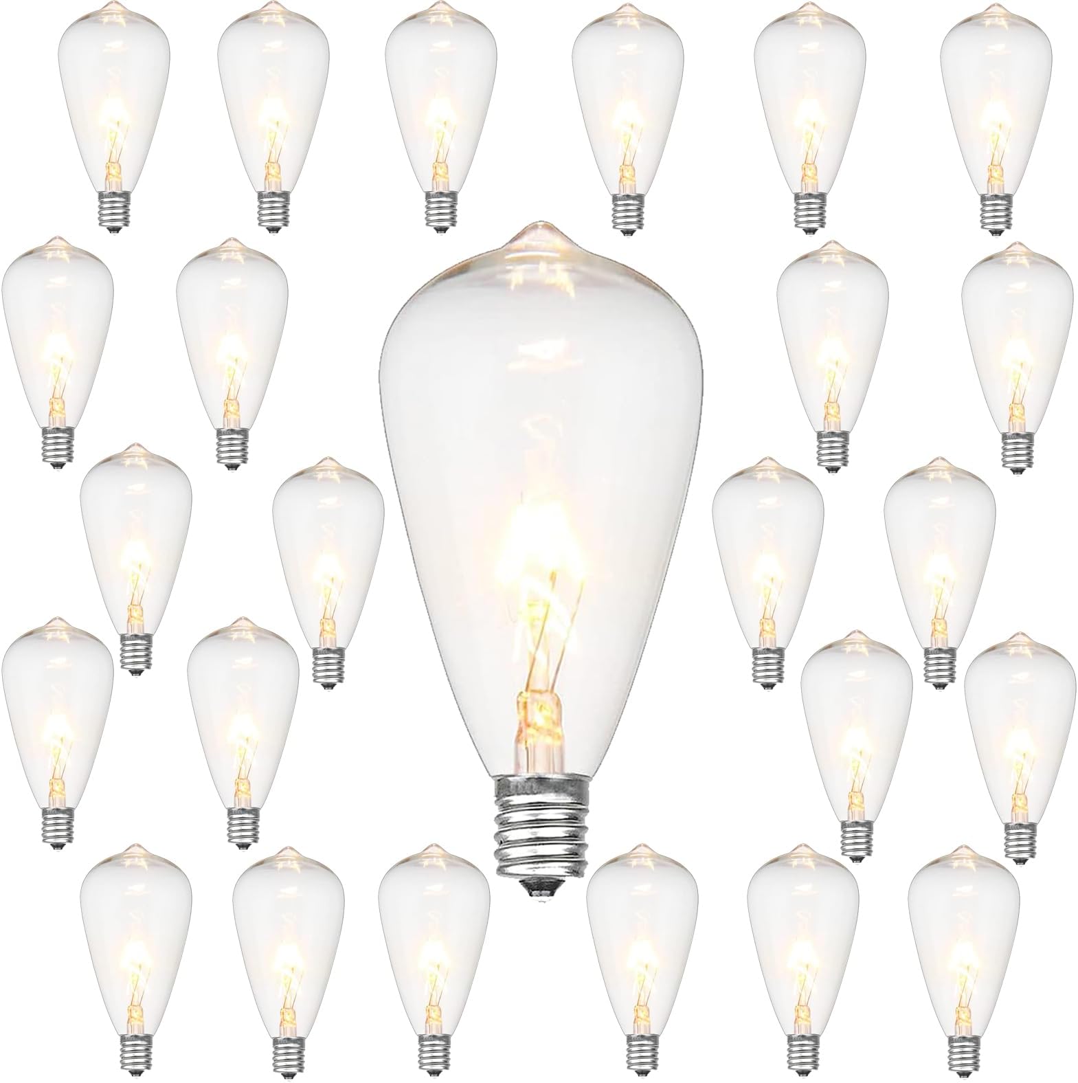 Banord 10 Pack Replacement Bulbs for S14 1W 51FT and 102FT Outdoor ...