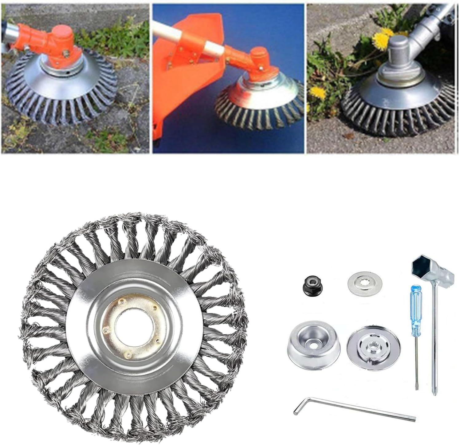 Amazon.com: 7 Piece Set Shirem Razorsharp Trimmer Head - Weeder Plate ...