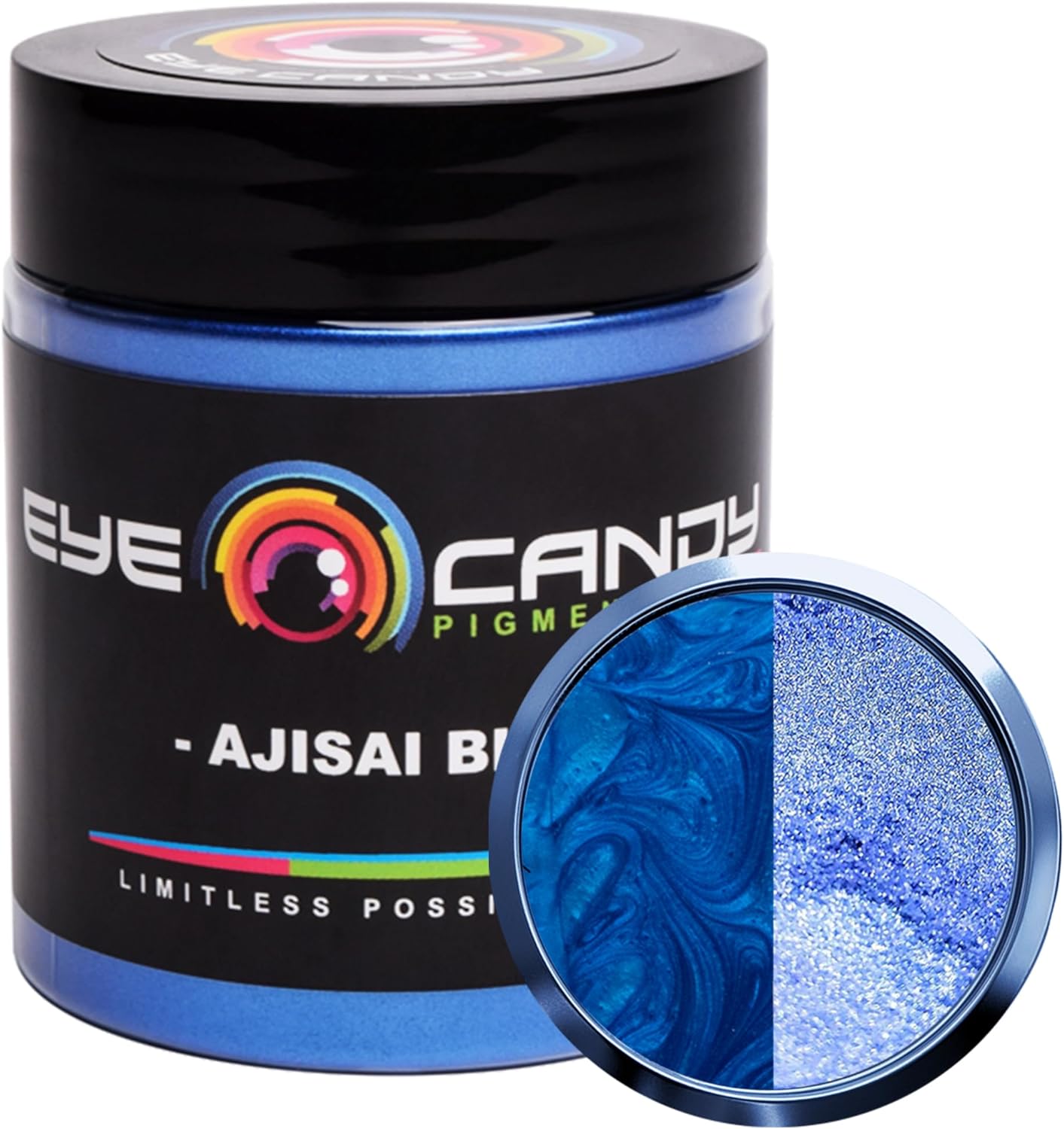 Amazon.com: Eye Candy Pigments Premium Blue Mica Powder - Ajisai Blue ...