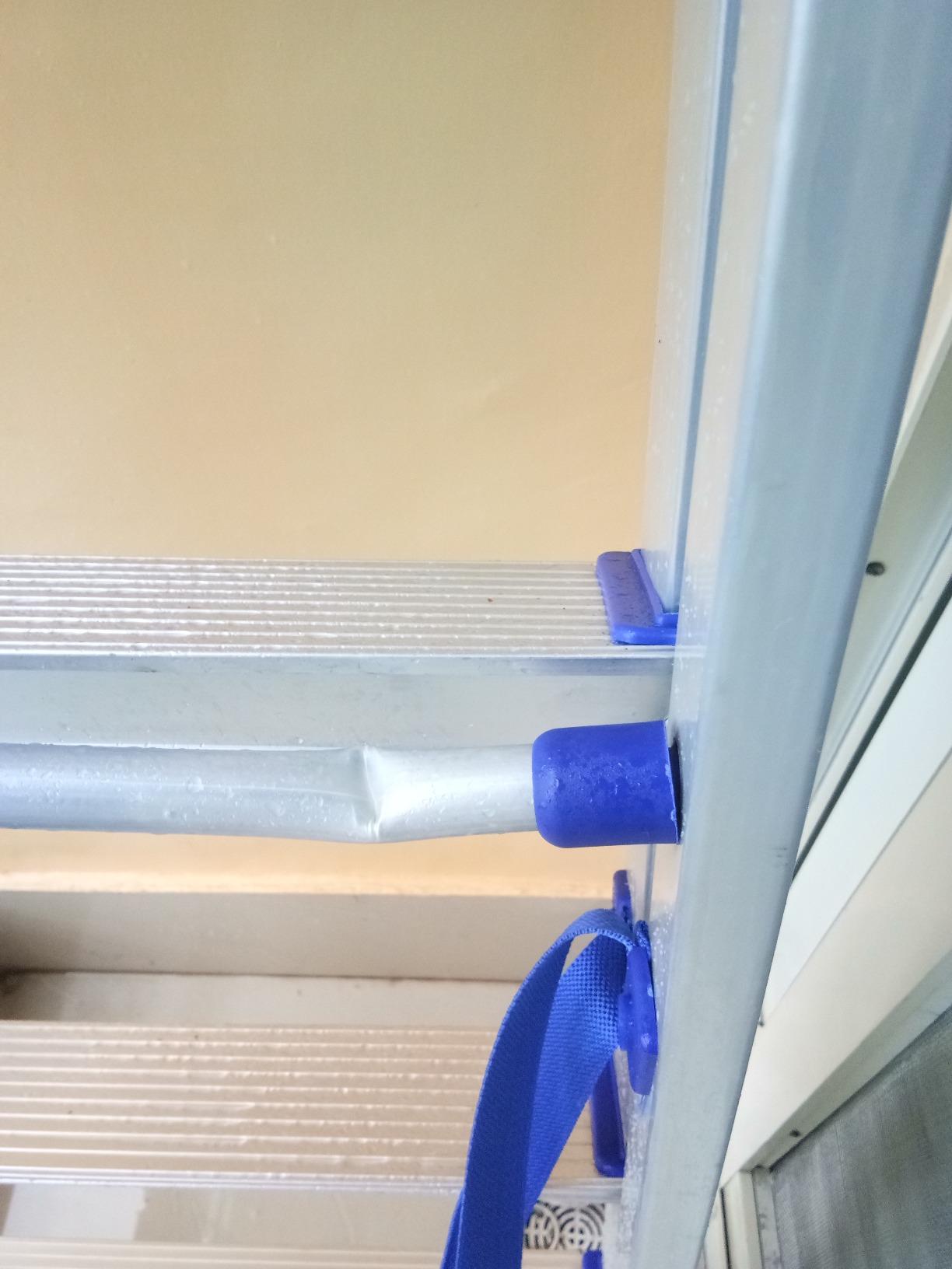 Royal Sapphire Aluminium Heavy Folding Ladder Home Pro with Wide 4 ...