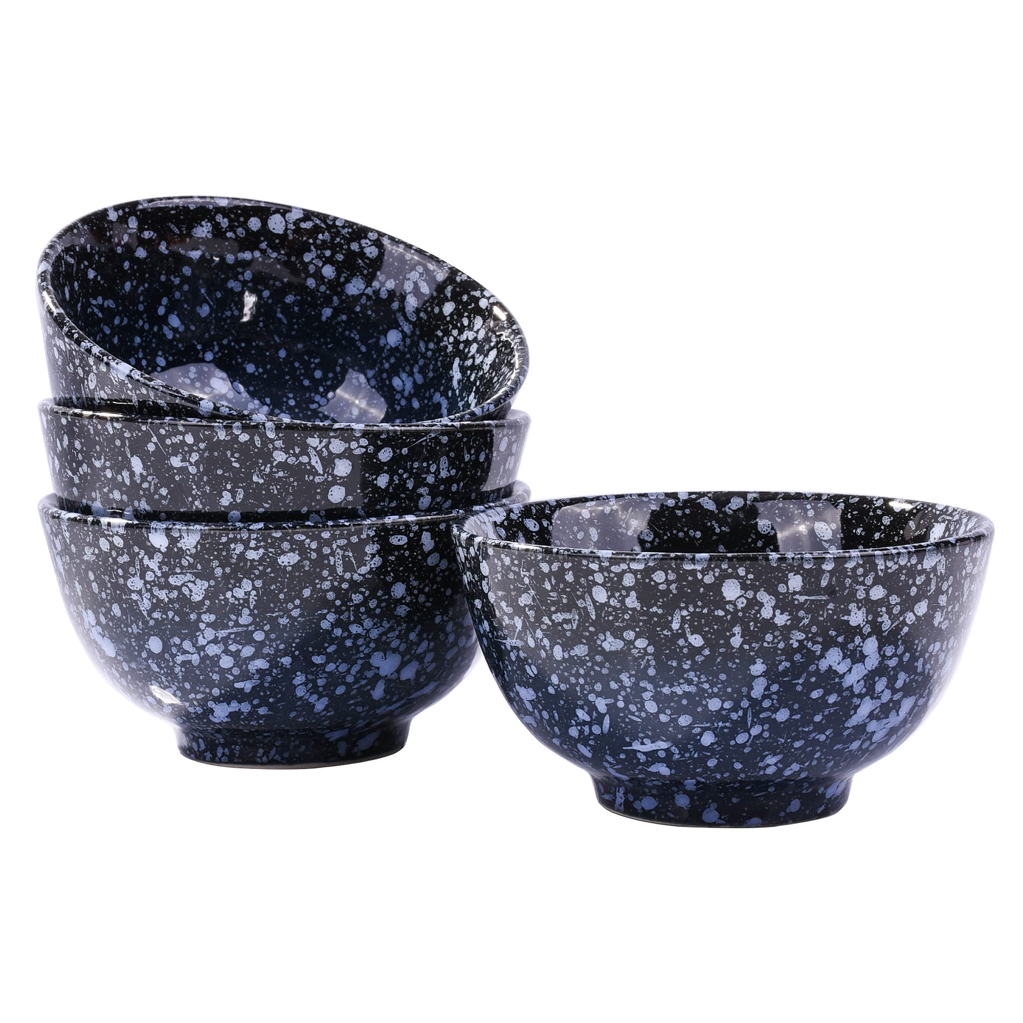Amazon.com | Japanese Rice Bowl Set of 4 Ceramic Rice Bowls for Sauce ...