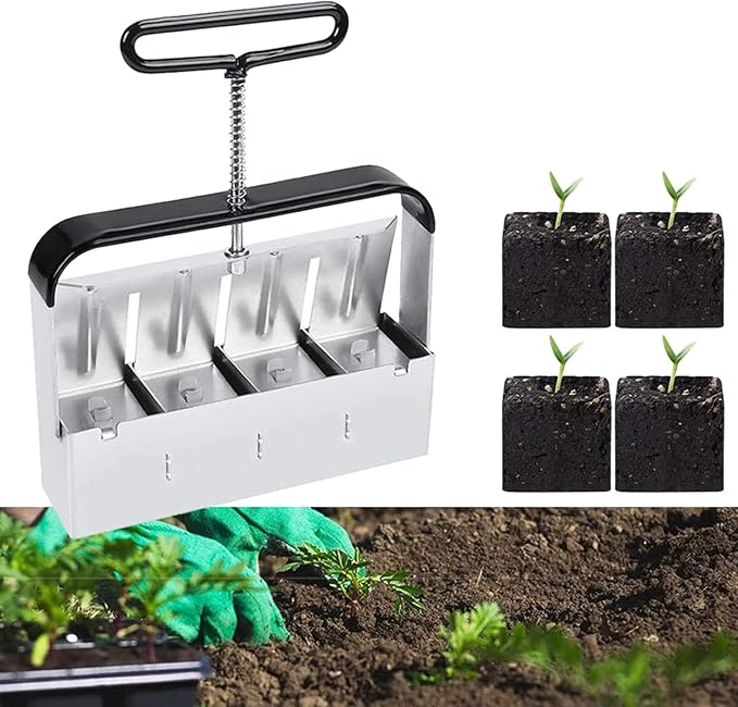 Manual Soil Block Maker Micro Soil Blocker Set 2 inch Soil Block Soil ...
