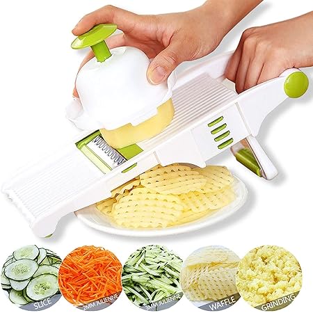 Amazon.com: GProMe Mandoline Slicer – Adjustable Thickness Vegetable ...